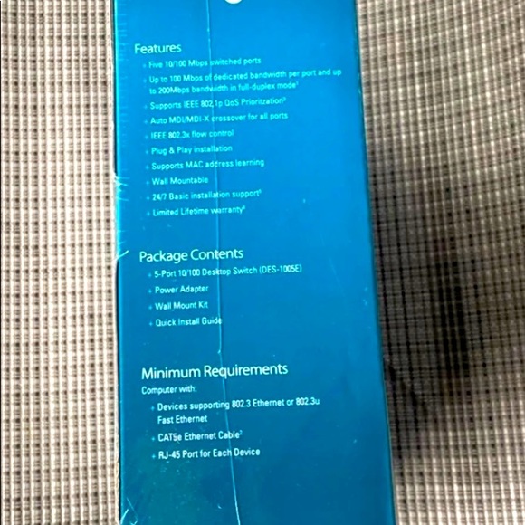 D-Link | Other | New In Package Dlink Wired Desktop Ethernet Network ...